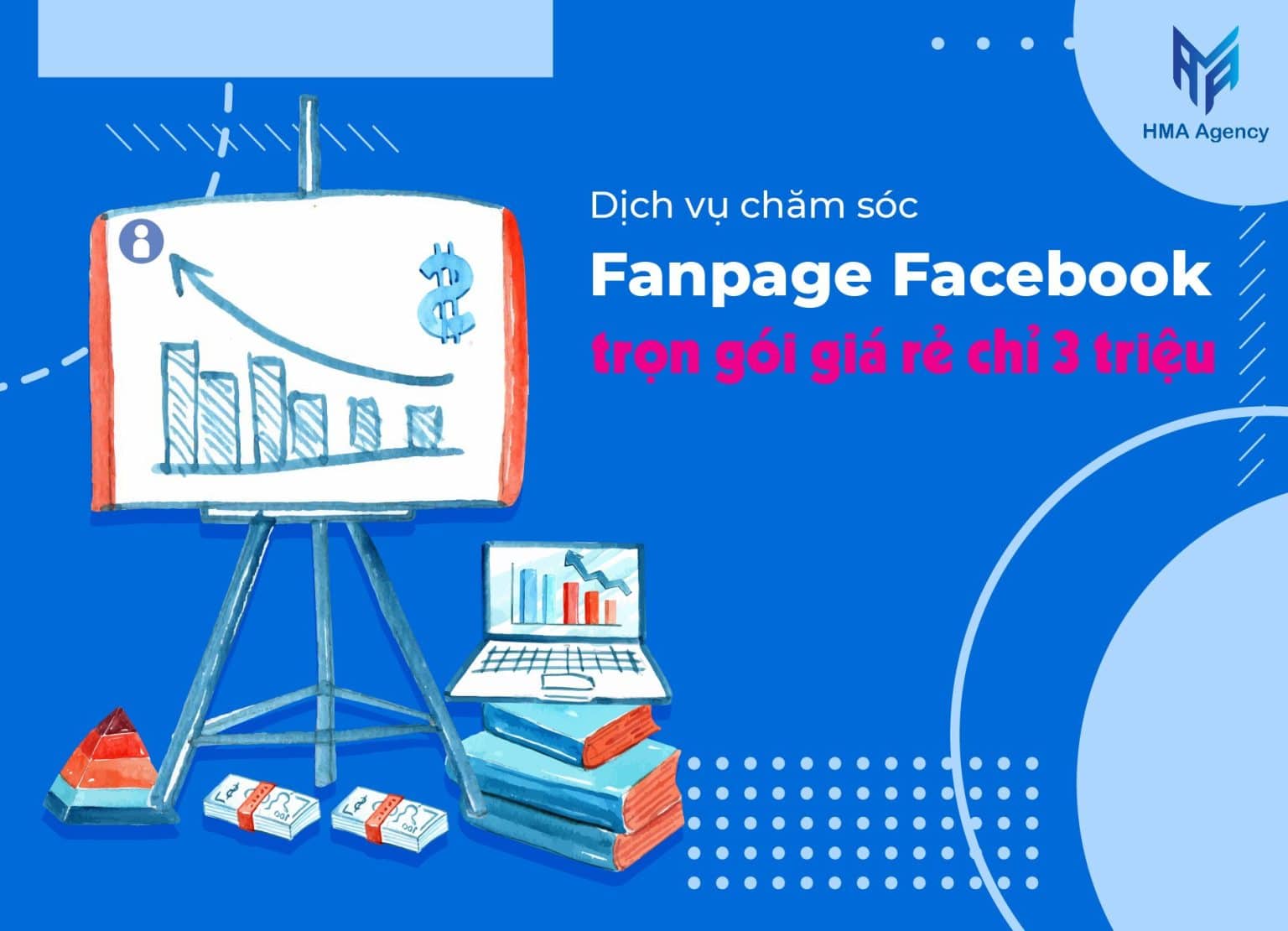Dịch vụ chăm sóc Fanpage Facebook trọn gói giá rẻ chỉ 3 triệu